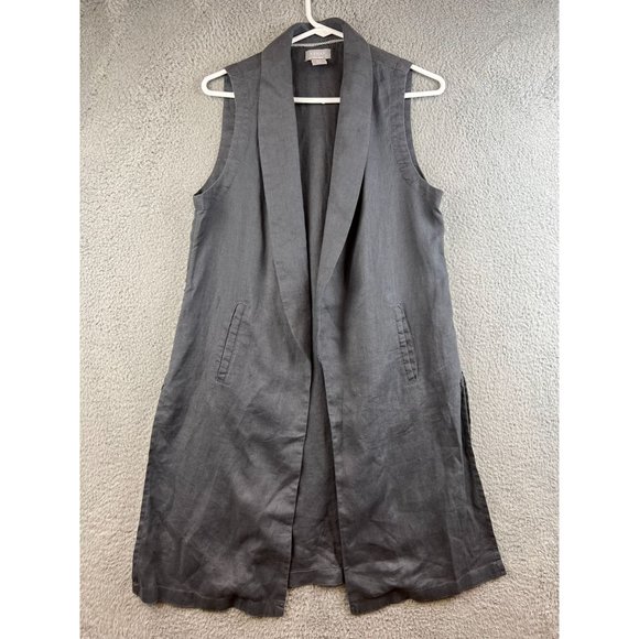 Kenar | Dresses | Kenar 0 Linen Dress Swing Sleeveless Chambray Dress ...